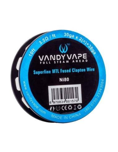 Clapton Wire Ni80 30ga*2+38ga Filo Vandy Vape | Svapoebasta