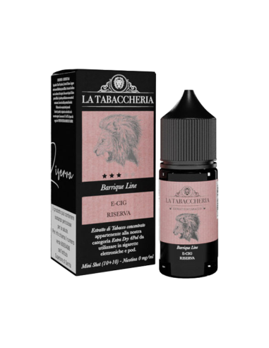 E-cig Riserva Extra Dry Tabaccheria Shot 10ml | Svapoebasta