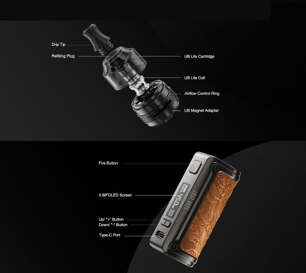 Thelema Mini UB Lite Pod Tank Lost Vape Kit | Svapoebasta